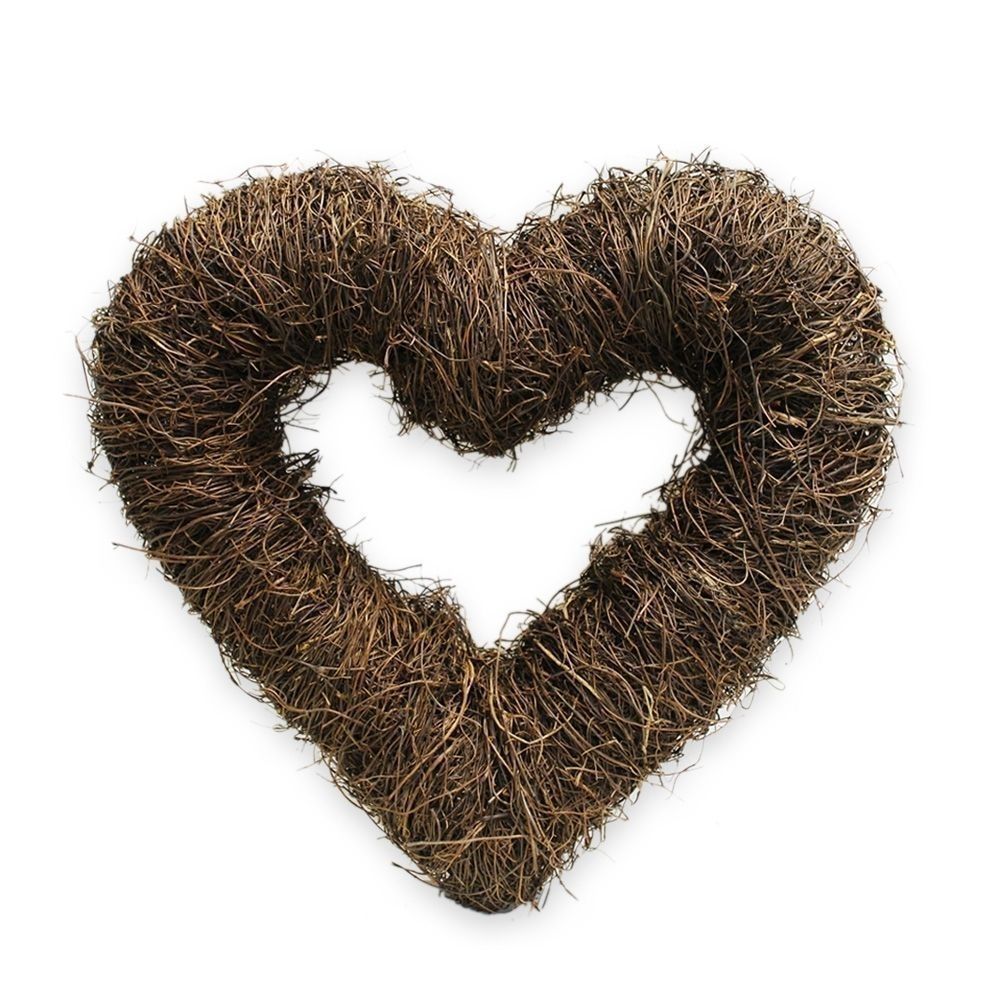 Srdce proutí 30cm natural | KLIA.cz